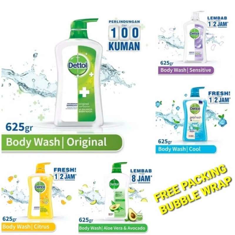 Promo Dettol Body Wash 625gr Sabun Mandi Cair Botol Pump 625 Gr Diskon 23% Di Seller Jamica ...