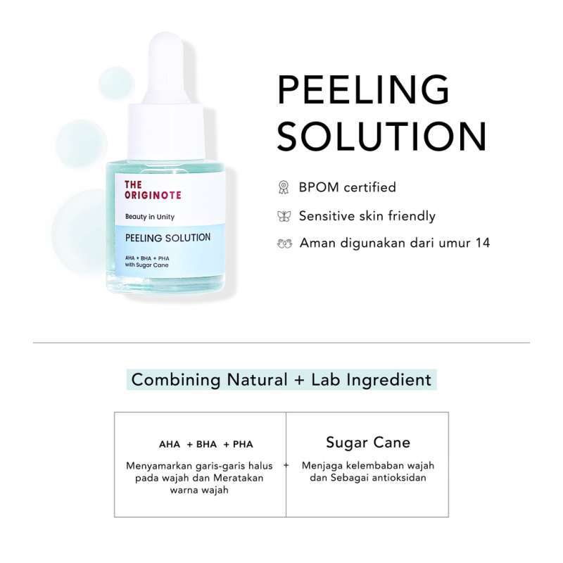 Promo THE ORIGINOTE Peeling Solution Serum 20ml - Serum Eksfoliasi ...