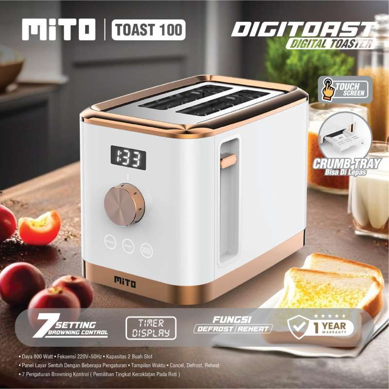 Promo Mito Digital Toaster / Pemanggang Roti Mito Toast 100 Mito ...