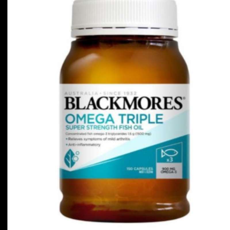 Promo OMEGA TRIPLE,BLACKMORES ANTI INFLAMMATORY FISH OIL 150 CAPS ...