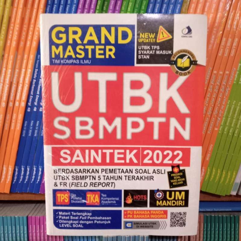 Jual BUKU GRAND MASTER UTBK SBMPTN SAINTEK 2022 PENERBIT KOMPAS ILMU di ...