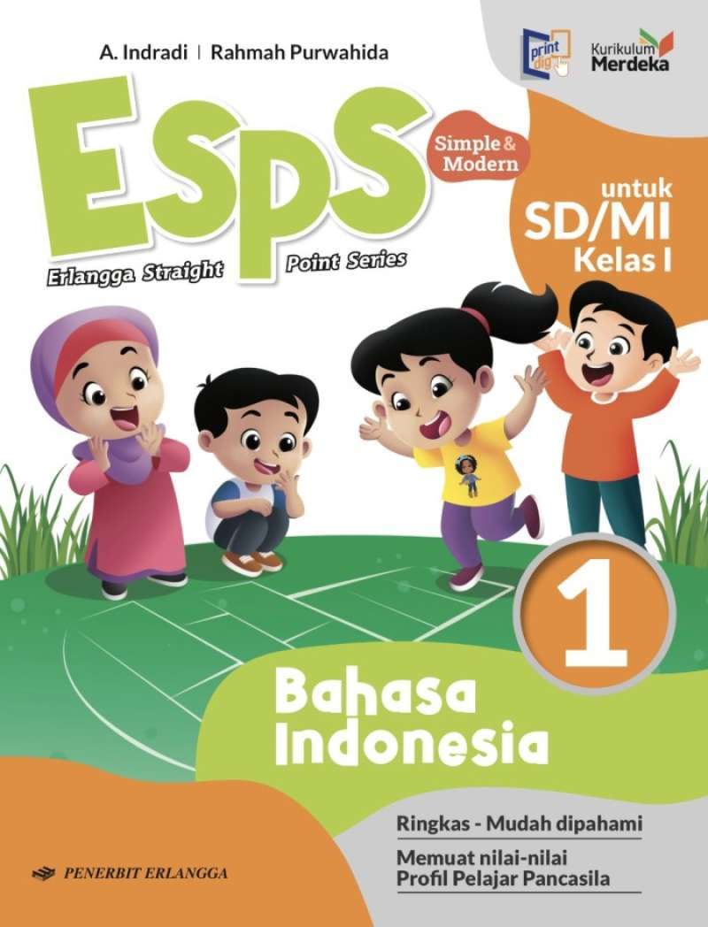 Jual Buku Pelajaran Sd / Mi Esps Bahasa Indonesia Kelas 1 Kurikulum ...