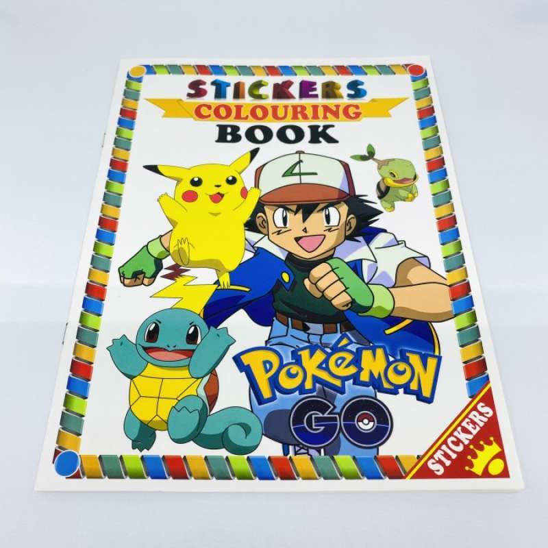 Promo Buku Mewarnai Anak Sticker Activity Book 16 Halaman Pokemon ...