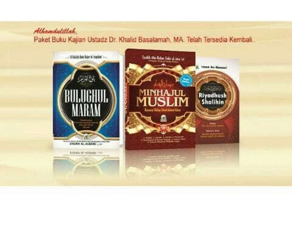 Promo Paket Kajian Ustad Khalid Basalamah 4 Buku Diskon 26% Di Seller ...