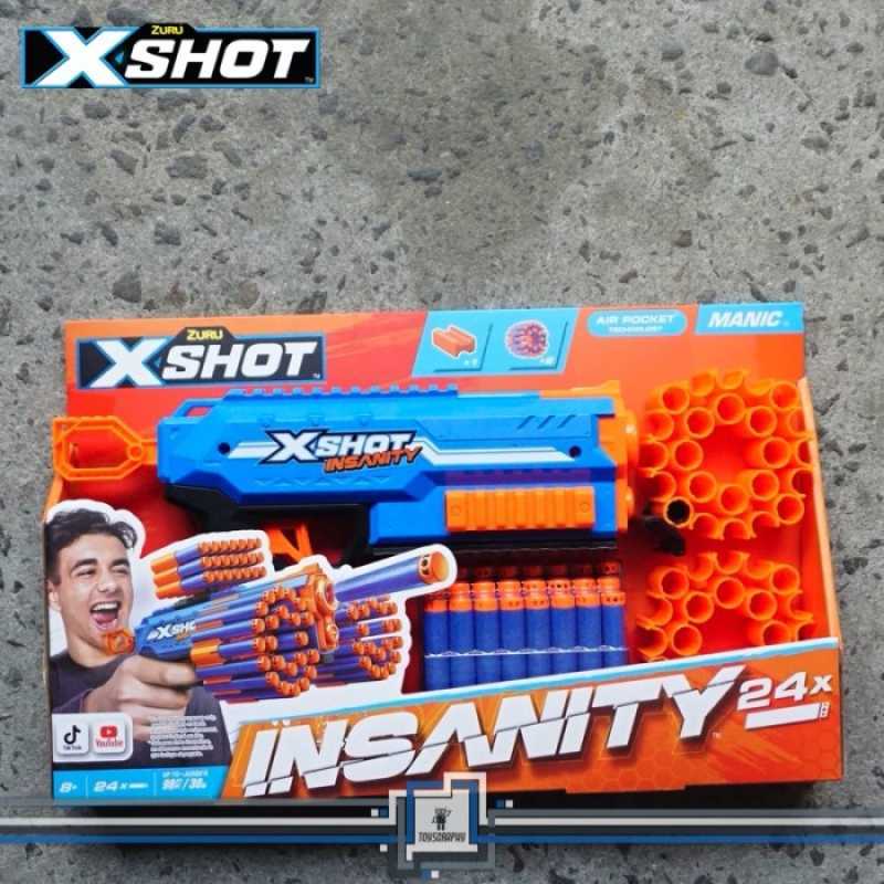 Promo Zuru Xshot Insanity Manic Blaster 24darts Diskon 23% Di Seller Maloch Store - Tegal Alur ...