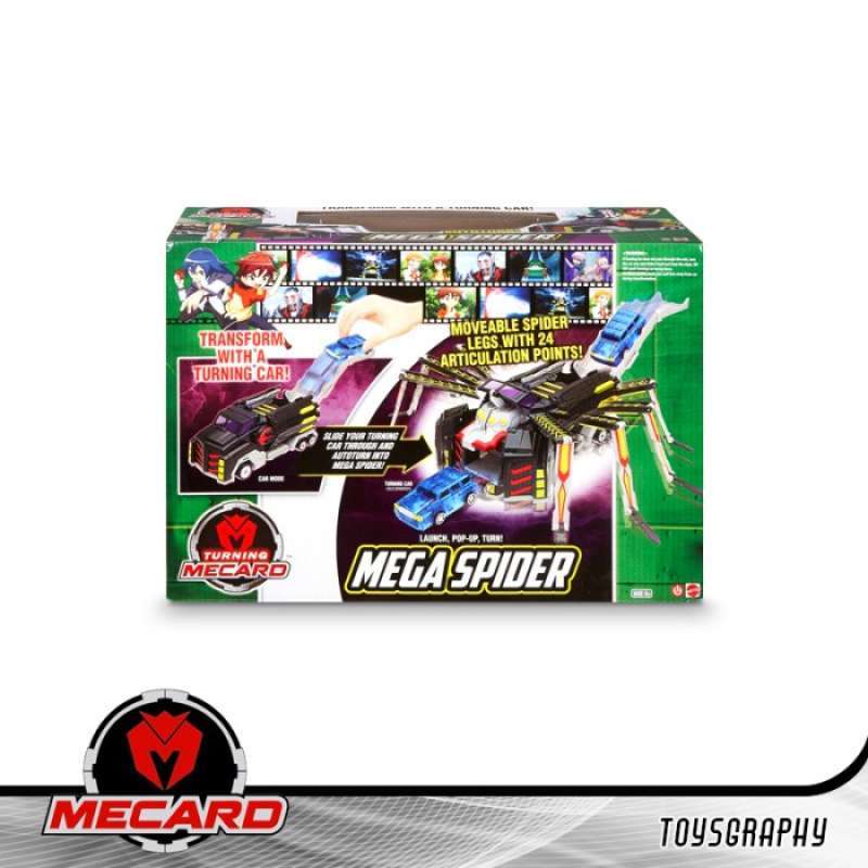 Promo Turning Mecard Mega Spider Vehicle Mecanimals Bbasha Diskon 23% ...