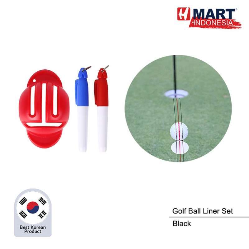 Jual Golf Ball Liner Marker Set T Type - Penanda Pukulan Arah Bola Golf ...