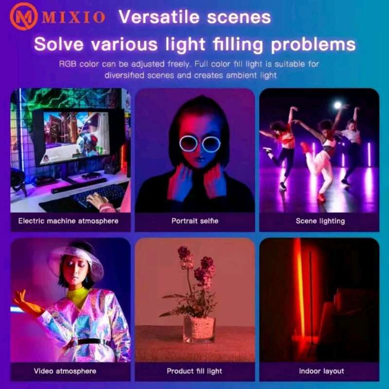 Jual Mixio Rgb Changing Standing Floor Lamp By Remote Controller And ...