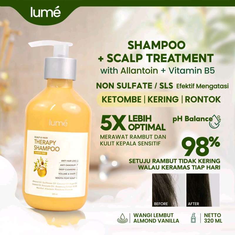 Promo LUME Scalp & Hair THERAPY SHAMPOO Diskon 35% di Seller Lumecolors ...