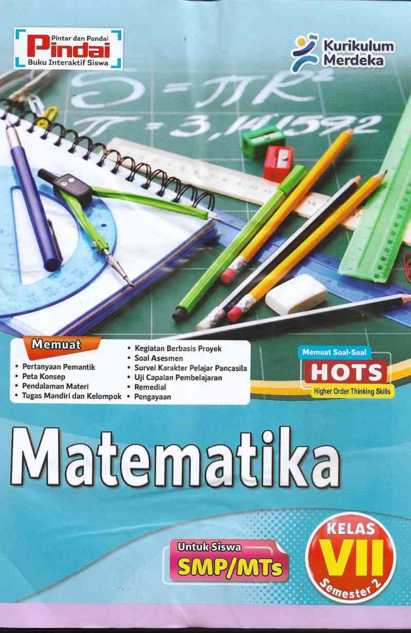 Jual Buku Matematika Kurikulum Merdeka Kelas 7 Original Harga Termurah Mei 2024 | Blibli