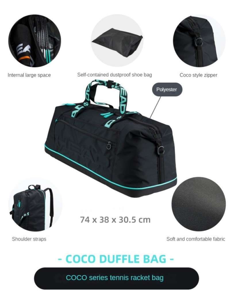 Jual HEAD COCO Tenis Bag Backpack Court Duffle Tennis Bag - Tas Raket ...