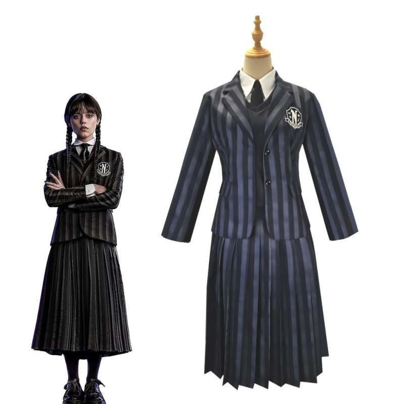 Promo Verish Cc-62 Wednesday Addams Adam School Uniform Seragam Sekolah ...