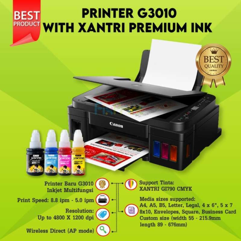 Promo Printer Canon Pixma G3010 G3010 G 3010 Print Scan Copy Wireless ...