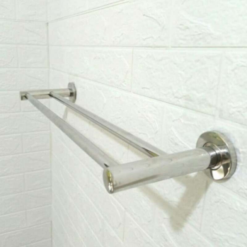 Promo Gantungan Handuk 2 Baris Model Toto 60 Cm Stainless Sus 304 Rak ...