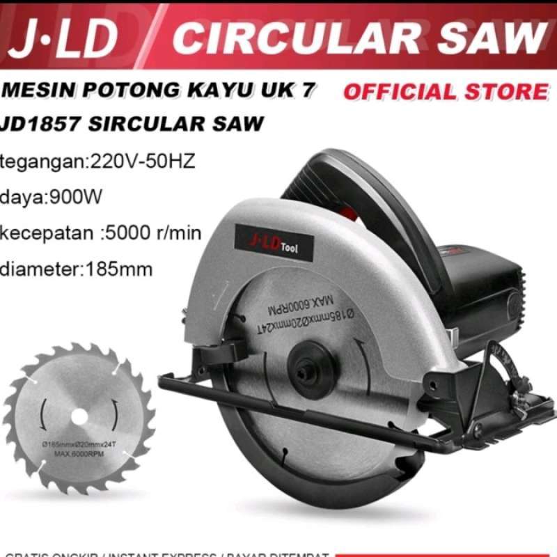 Promo Promo Circular Saw Jld Type 1857 Mesin Gergaji Kayu Ekonomis ...