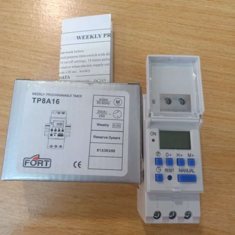 Promo Weely Timer Tp8A16 Fort / Programmable Time Switch Digital Tp8A16 ...