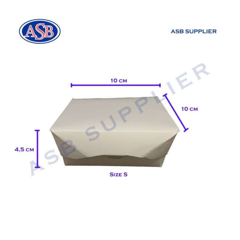 Jual Paper Lunch Box / Tempat Makan Kertas Ukuran M (100 Pcs) Di Seller ...