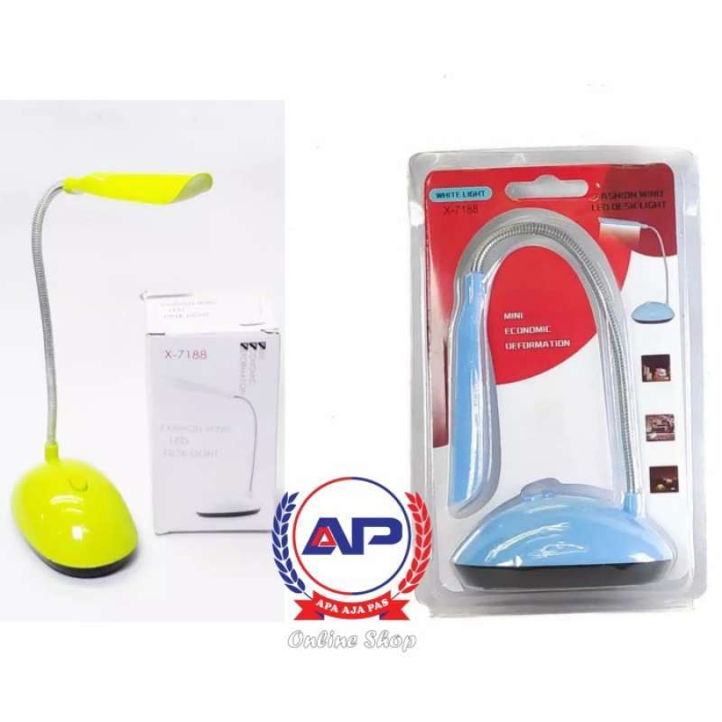 Jual Lampu Baca Belajar Fleksibel LED Plus Baterai [Type X-7188] di ...