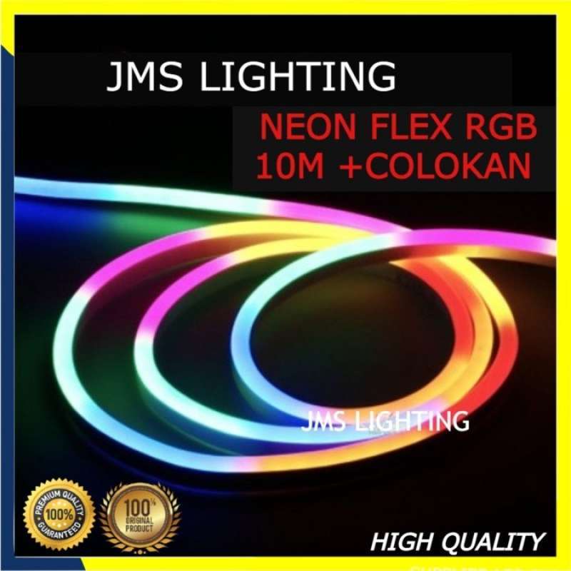 Promo Lampu Neon Flex Rgb Running 10m Neon Flex 220v 10 Meter Flexible Sign Diskon 27% Di Seller ...