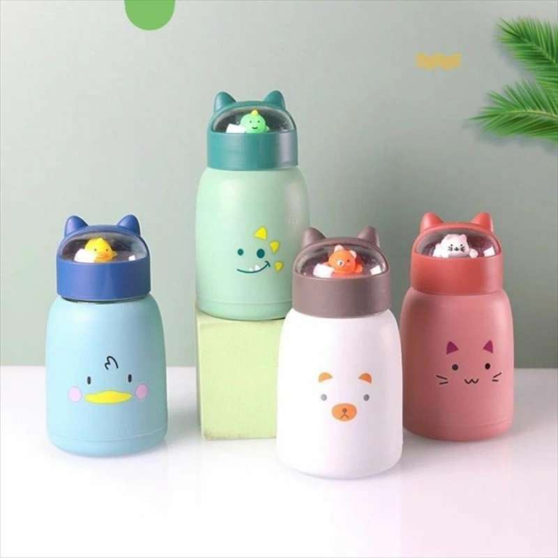 Jual Botol Minum Kaca Karakter CAT Botol Kaca 360ml Bpa Free Gambar ...