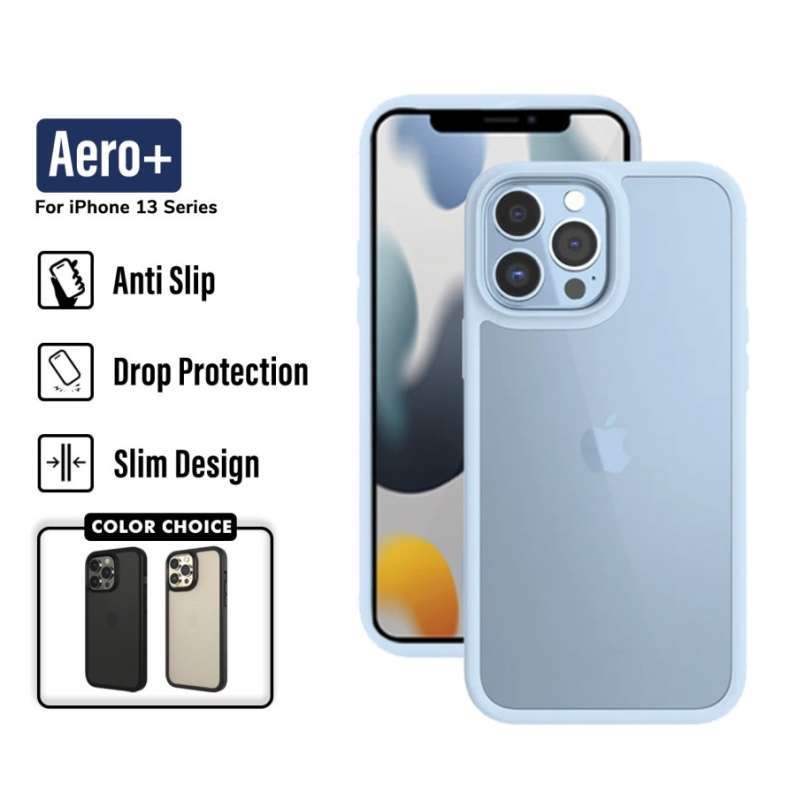 Promo Case iPhone 13 Pro Max Mini Switcheasy Aero Plus Hybrid Slim Casing - Frosty Black 13 ...