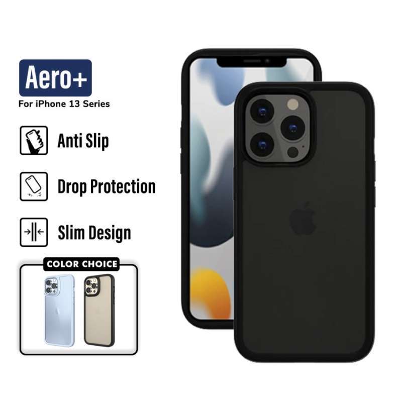 Promo Case iPhone 13 Pro Max Mini Switcheasy Aero Plus Hybrid Slim Casing - Frosty Black 13 ...
