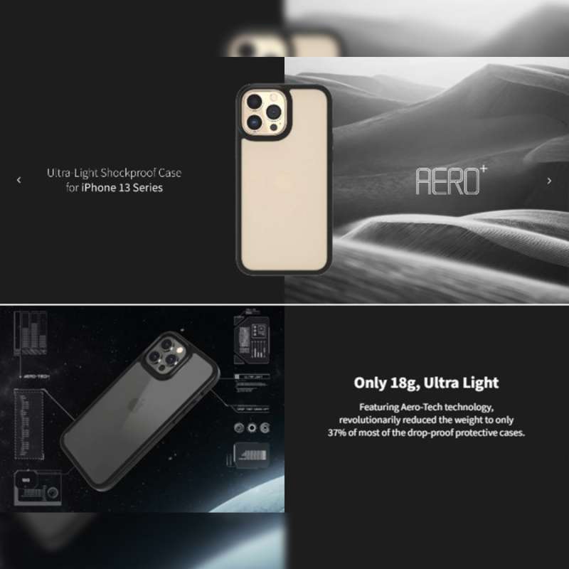 Promo Case iPhone 13 Pro Max Mini Switcheasy Aero Plus Hybrid Slim Casing - Clear Black 13 Mini ...