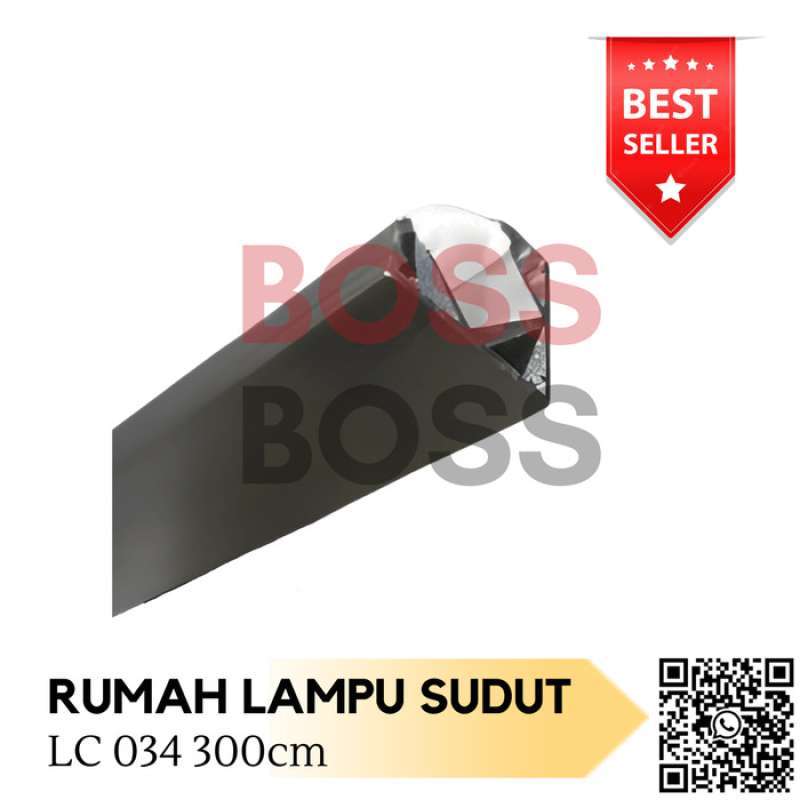 Promo RUMAH LAMPU LC 034 COVER LED STRIP SUDUT CASING LAMPU LED 3 METER ...