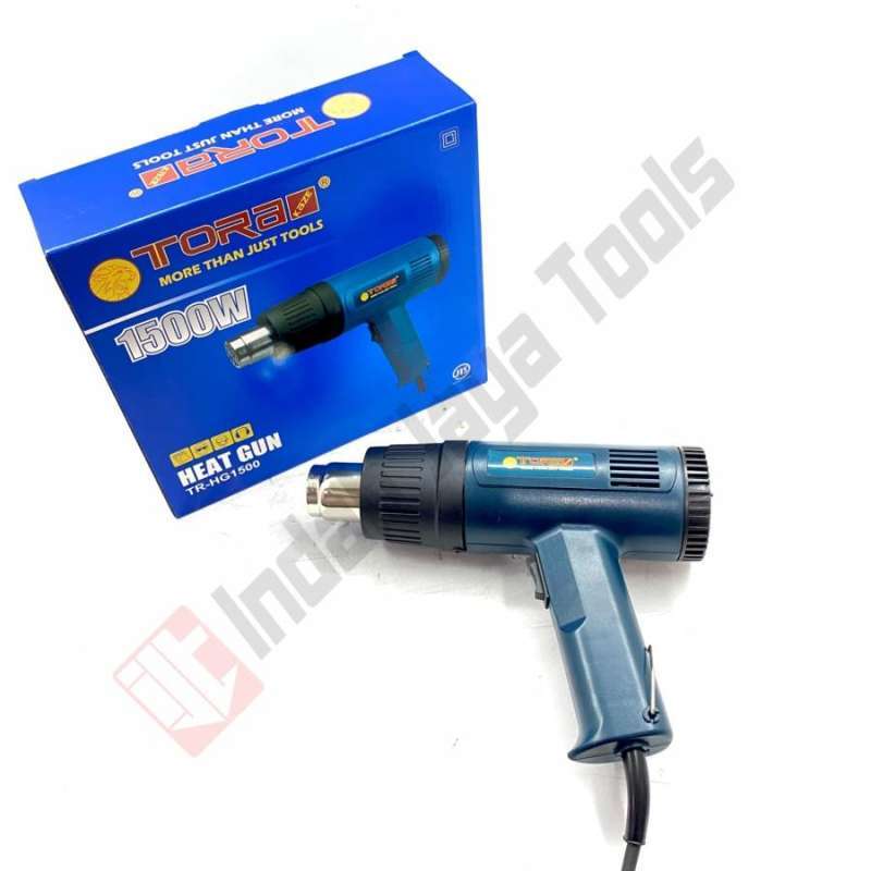 Jual TORA HG1500 Heat Gun 1500 Watt Hot Air Gun Alat Sablon Pistol ...