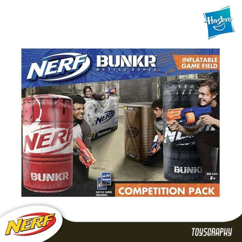Promo Nerf Bunkr Competition Pack Isi 4 Inflatable Barrier Bunker Balon ...