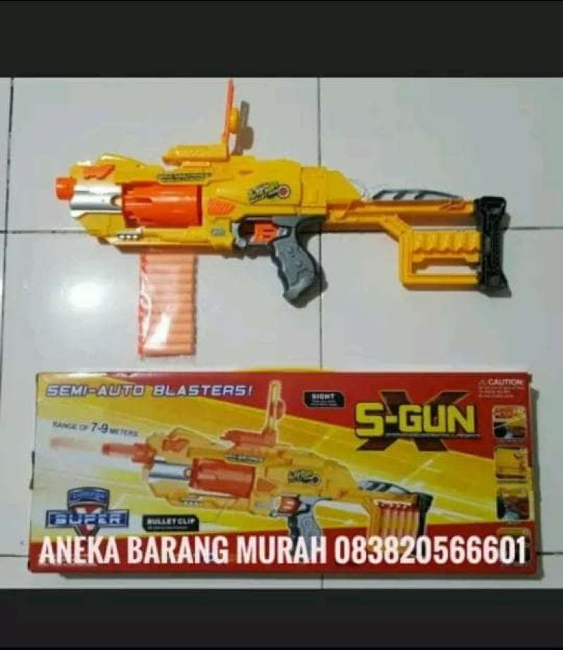 Promo Nerf asli murah semi auto 7005 pistol tembakan peluru busa soft bullet Diskon 23% di ...