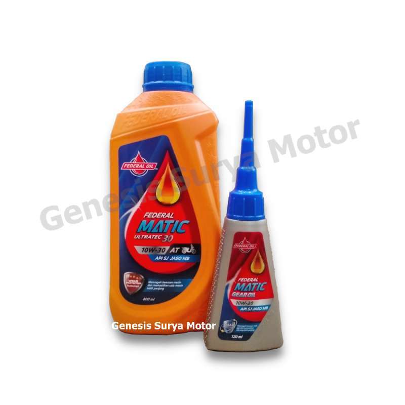 Promo Federal Ultratec Matic Orange 10w30 0,8lt Paket Oli Gear Federal ...