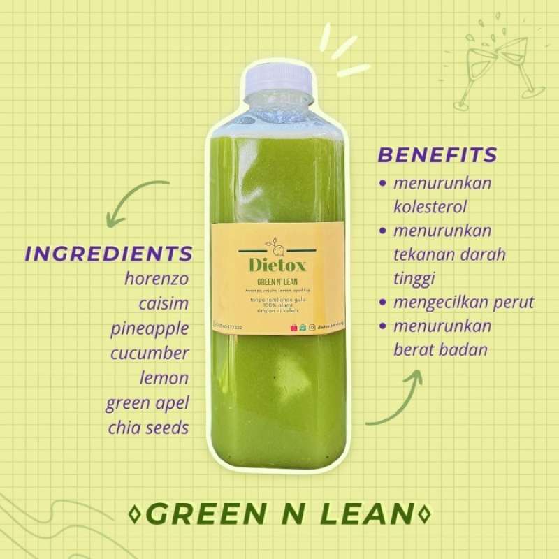 Promo Green and lean 1 liter, untuk sharing Diskon 23% di Seller Tummy ...