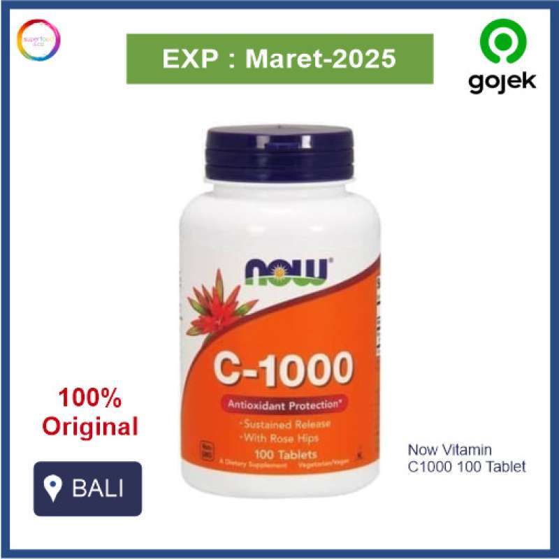 Promo Now Vitamin C1000 100 Tablets Diskon 33% Di Seller Zafran Storee ...