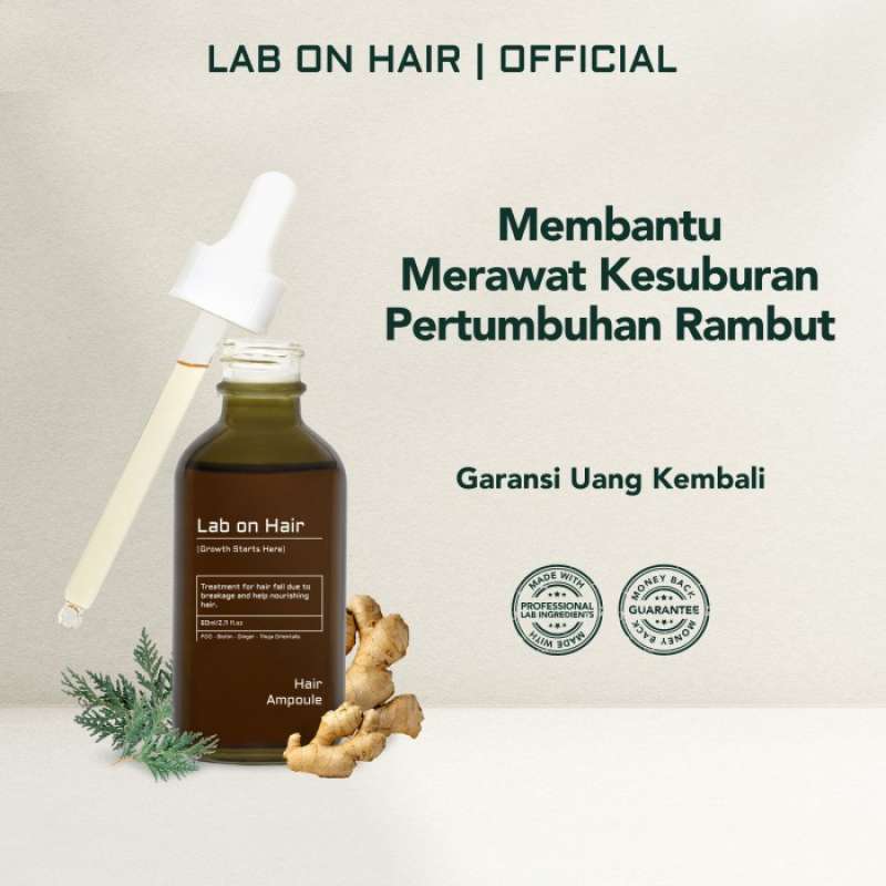 Jual Lab On Hair Anti Hair Fall Ampoule Serum - Hair Oil Serum Rambut ...