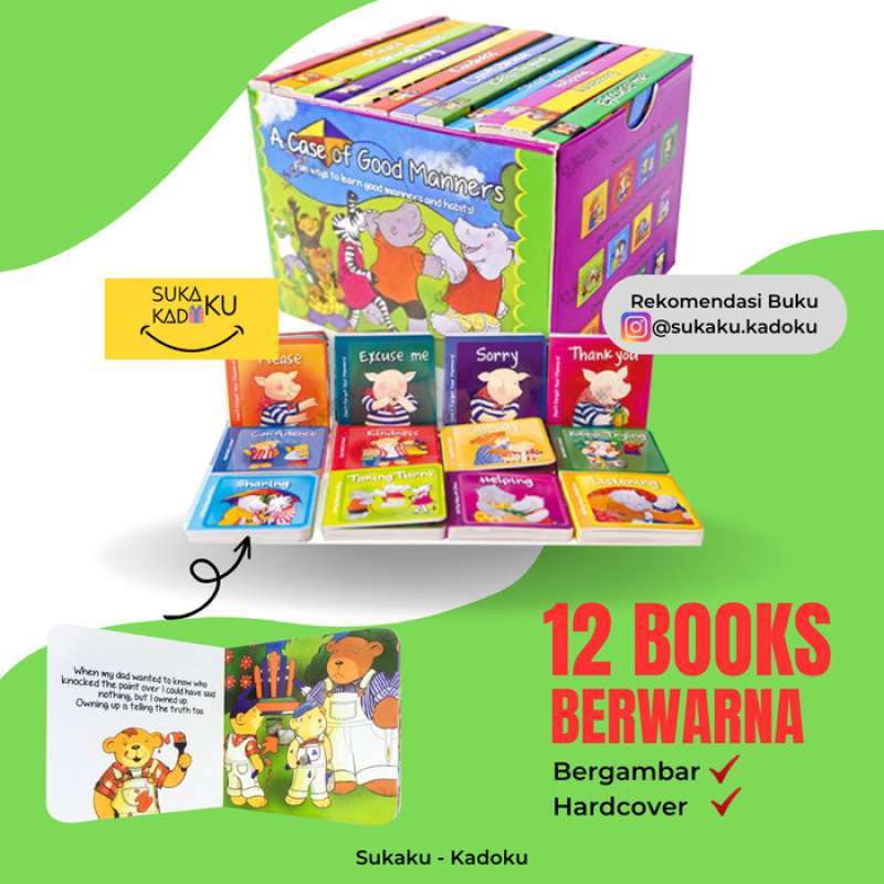 Promo A Case of Good Manners Board Box set Mini Books Buku Edukasi Anak ...