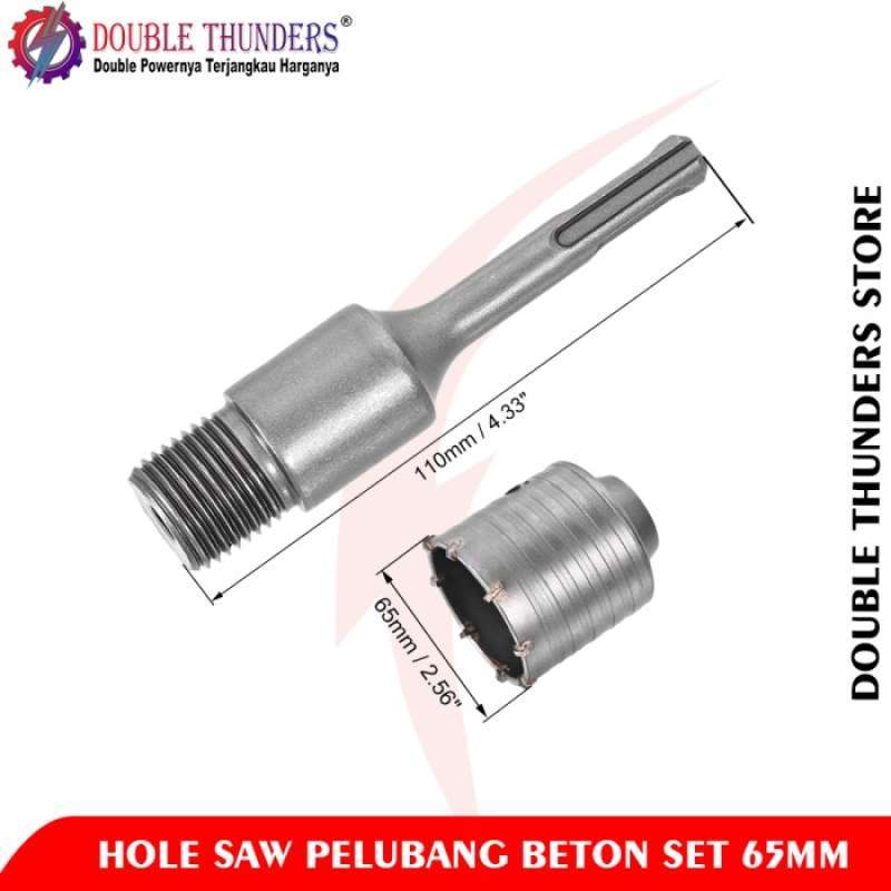 Jual Dt Hole Saw Beton Set 65mm / Hole Saw Pelubang Beton Set Di Seller ...