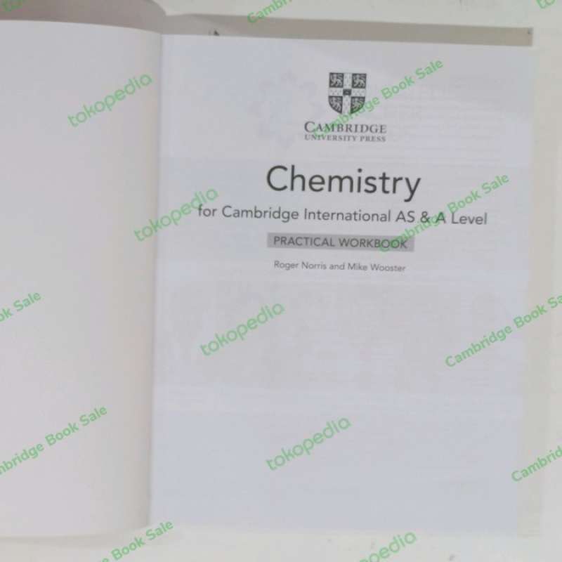 Promo Cambridge International AS & A Level Chemistry Practical Workbook ...