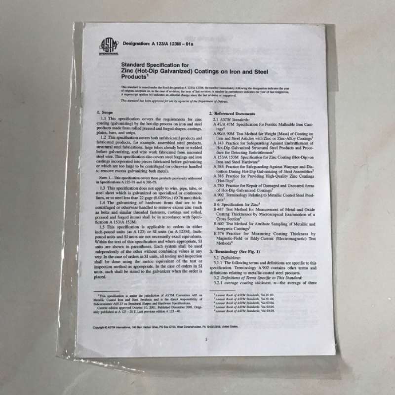 Promo Astm A123 Standard Specification For Zinc Coatings On Iron And ...