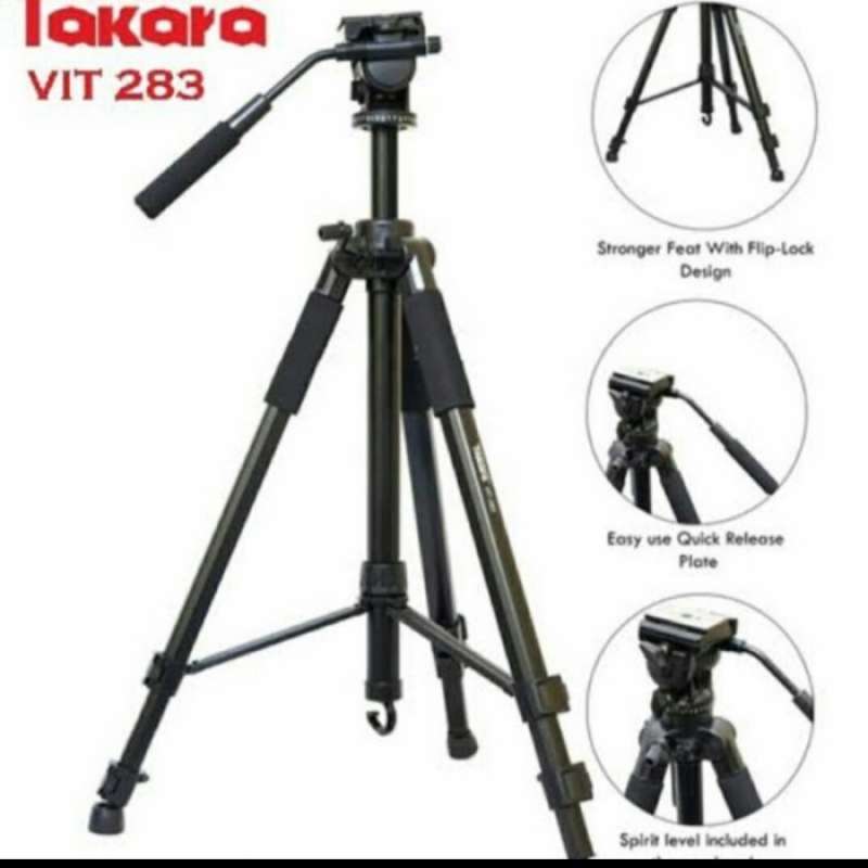 Promo TRIPOD TAKARA VIT 283 FOR CAMERA POCKET DAN PROFESIONAL DSLR ...