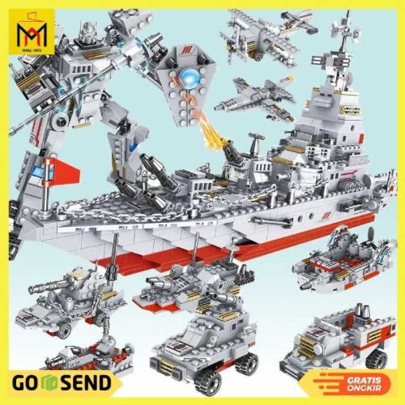 Promo Mainan Lego Kapal Laut Building Blocks WW2 Army Battle Cruiser ...