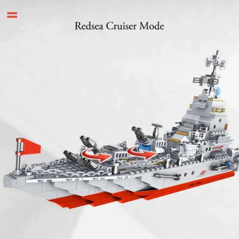 Promo Mainan Lego Kapal Laut Building Blocks WW2 Army Battle Cruiser ...