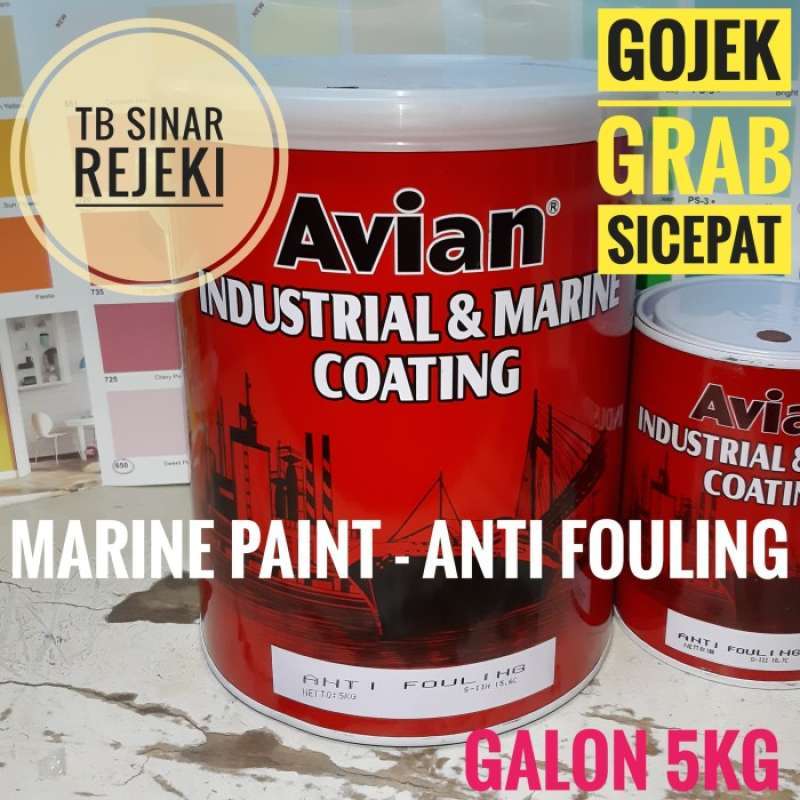 Promo AVIAN ANTI FOULING MARINE PAINT Galon 5KG CAT Coating KAPAL LAUT ...