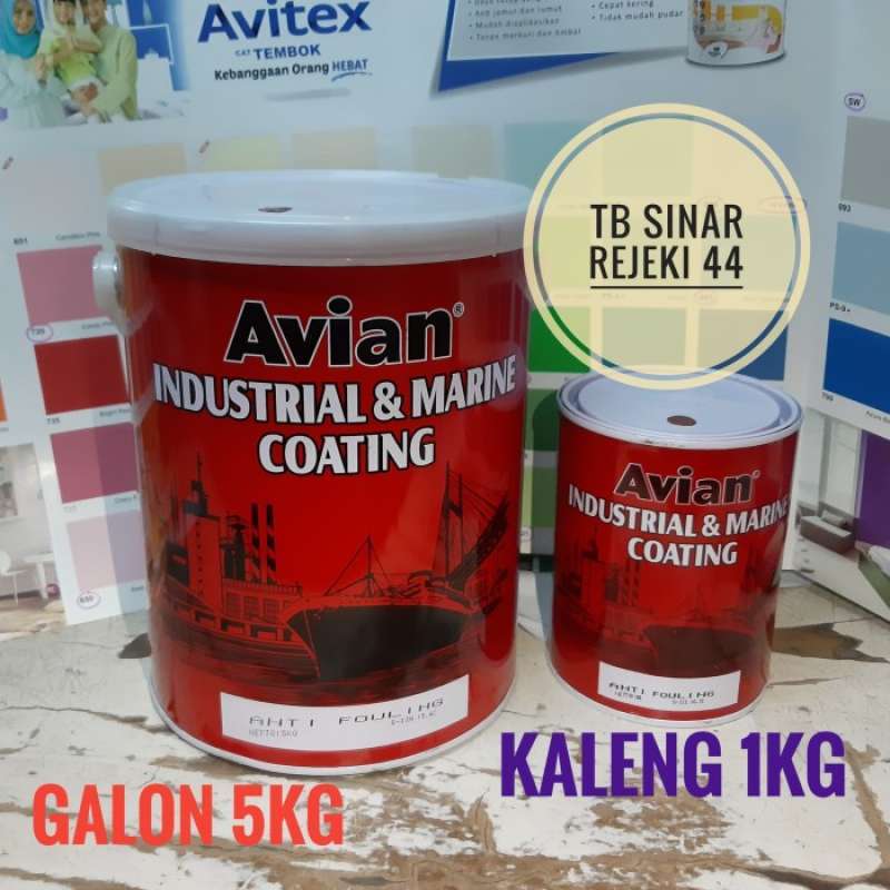 Promo AVIAN ANTI FOULING MARINE PAINT Galon 5KG CAT Coating KAPAL LAUT Diskon 23% di Seller ...