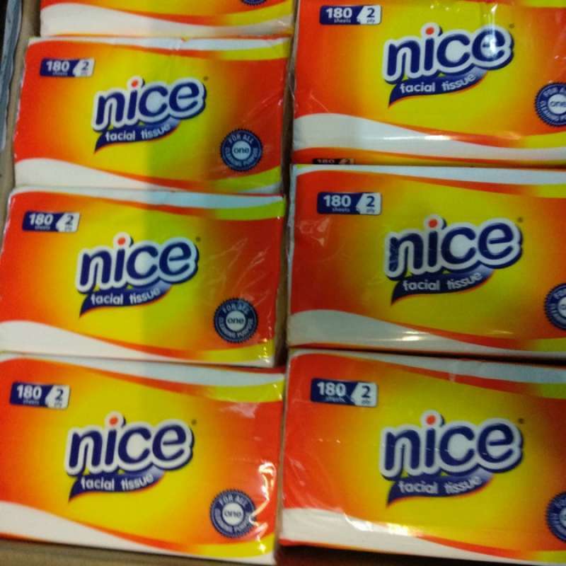 Promo tissue nice 180 sheet 2 ply 1 dus isi 60 pack Diskon 33% di ...