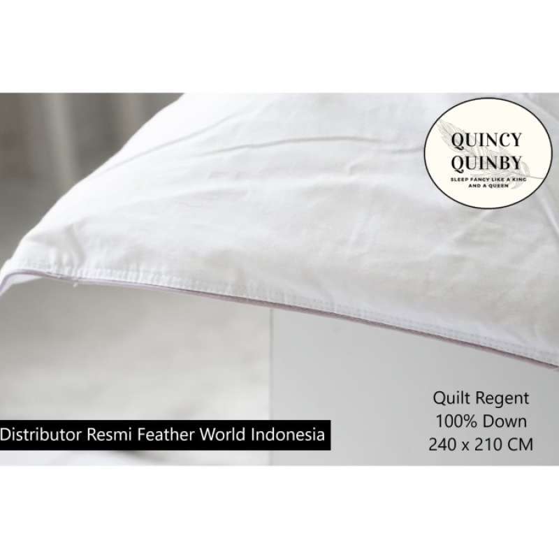 Promo Selimut Bulu Angsa Quilt Regent 240 x 210 CM Feather World Diskon ...
