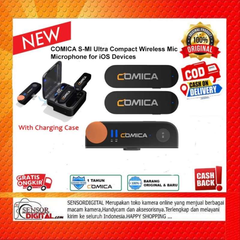 Promo COMICA S MI Ultra Compact Wireless Mic Microphone for iOS Devices ...
