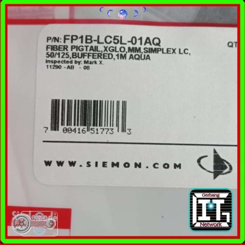 Promo Siemon LC-LC OM3 1 meter patch cord Simplex Multimode Diskon 23% ...