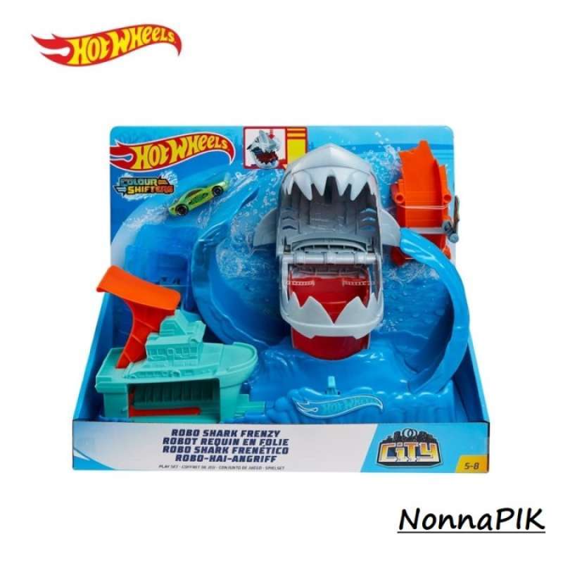 Promo Hot Wheelsâ„¢ City Color Shifter Shark Jump Play Set Diskon 23% ...