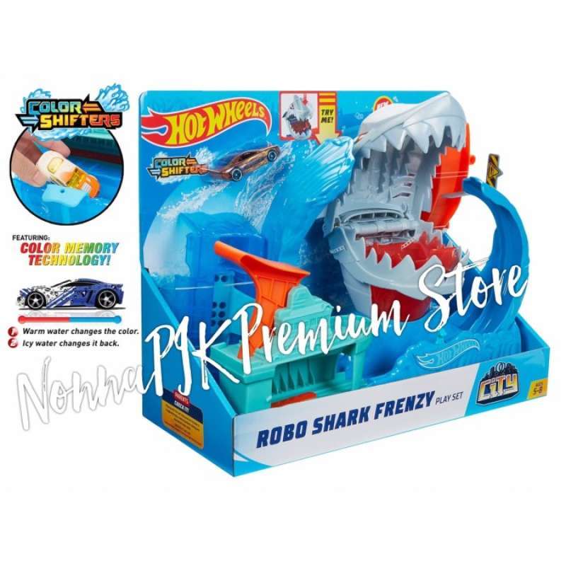 Promo Hot Wheelsâ„¢ City Color Shifter Shark Jump Play Set Diskon 23% ...